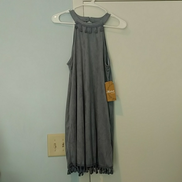 ANDREE BY UNIT | Dresses | Nwt Faux Suede Fringe Dress | Poshmark